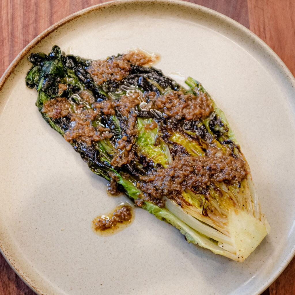 Grilled Red Romaine w/ Bagna Cauda - This Guy Cooks